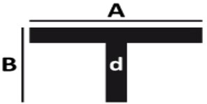 T-PROFIEL STAAL S235JR ZWART WG warmgewalst*op maat*lengte 6200mm ...